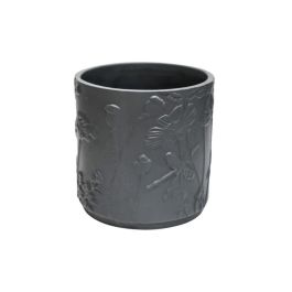 Kew Stoneware Meadow Planter - Stoneware - L17.5 x W17.5 x H18 cm - Grey